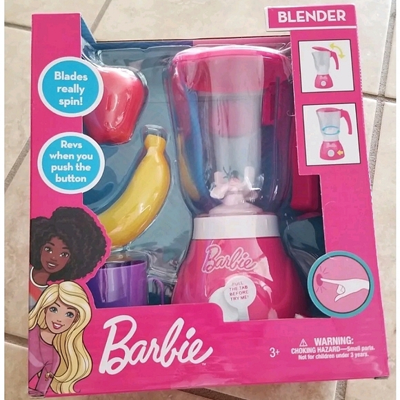 Mattel | Toys | Barbie Blender Pretend Play Toy Blades Spin And Rev Up | Poshmark